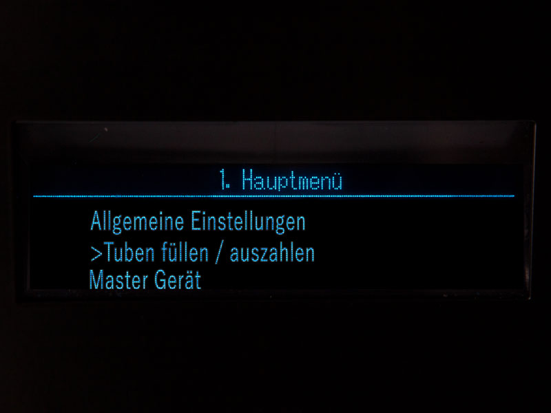 Geldwechsler befüllen